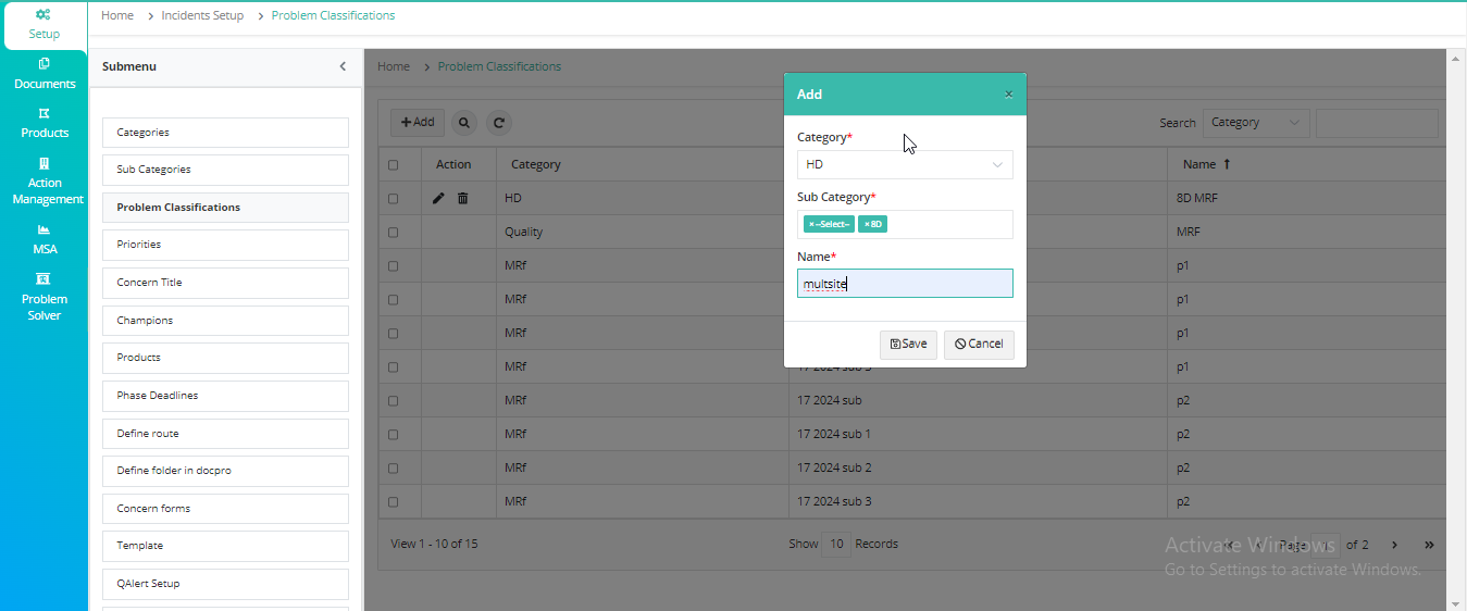 Bug 27970 Usability While Adding And Editing Problem Classification Select Text In The 8155